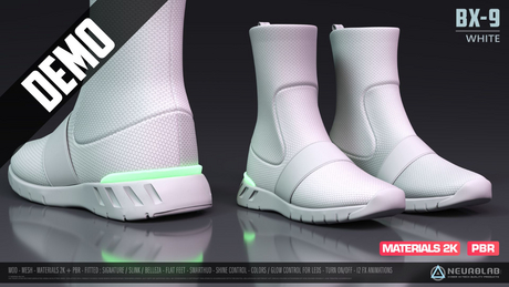 Second Life Marketplace - *DEMO* BX-9 ELECTRO (WHITE + PBR) (FITTED MEN ...